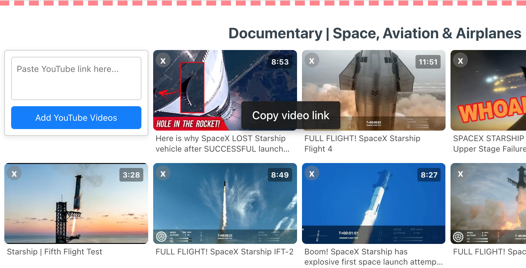 Build Personal YouTube Collections | tebeii.com